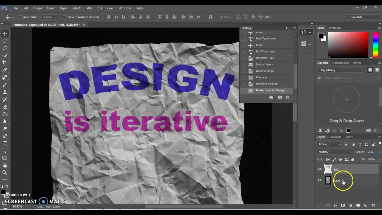 Photoshop: Text and Effects - YouTube