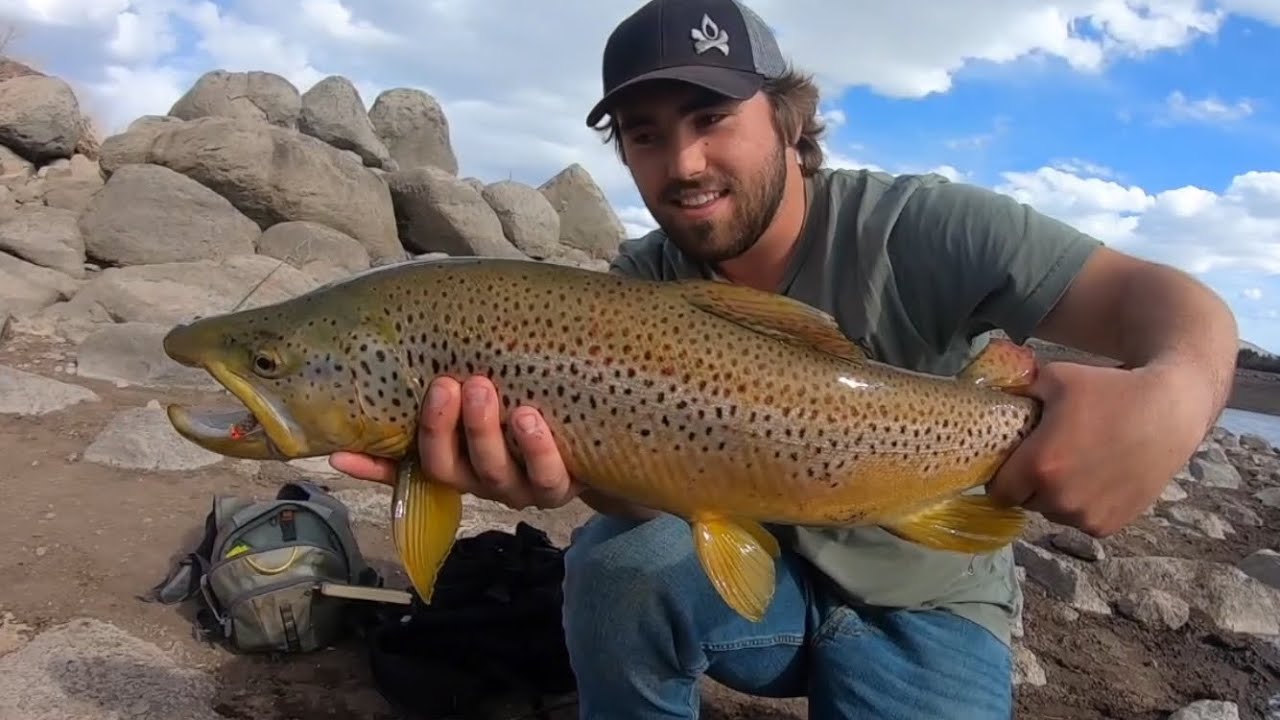 Catching TROPHY Springtime Trout at a Mountain Lake!! - YouTube