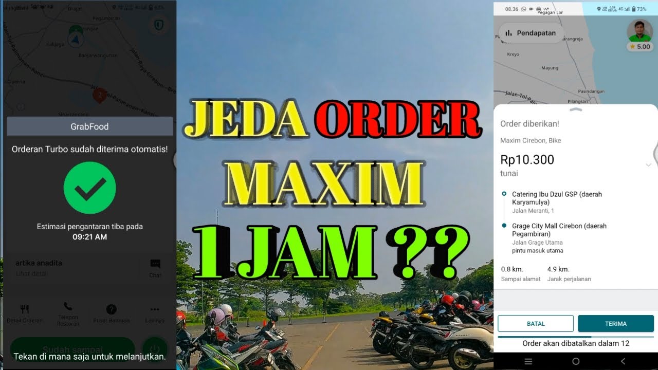 Solusi Mengatasi Jeda Order Maxim Yang Lama || OnBid Maxim Dan Grab ...