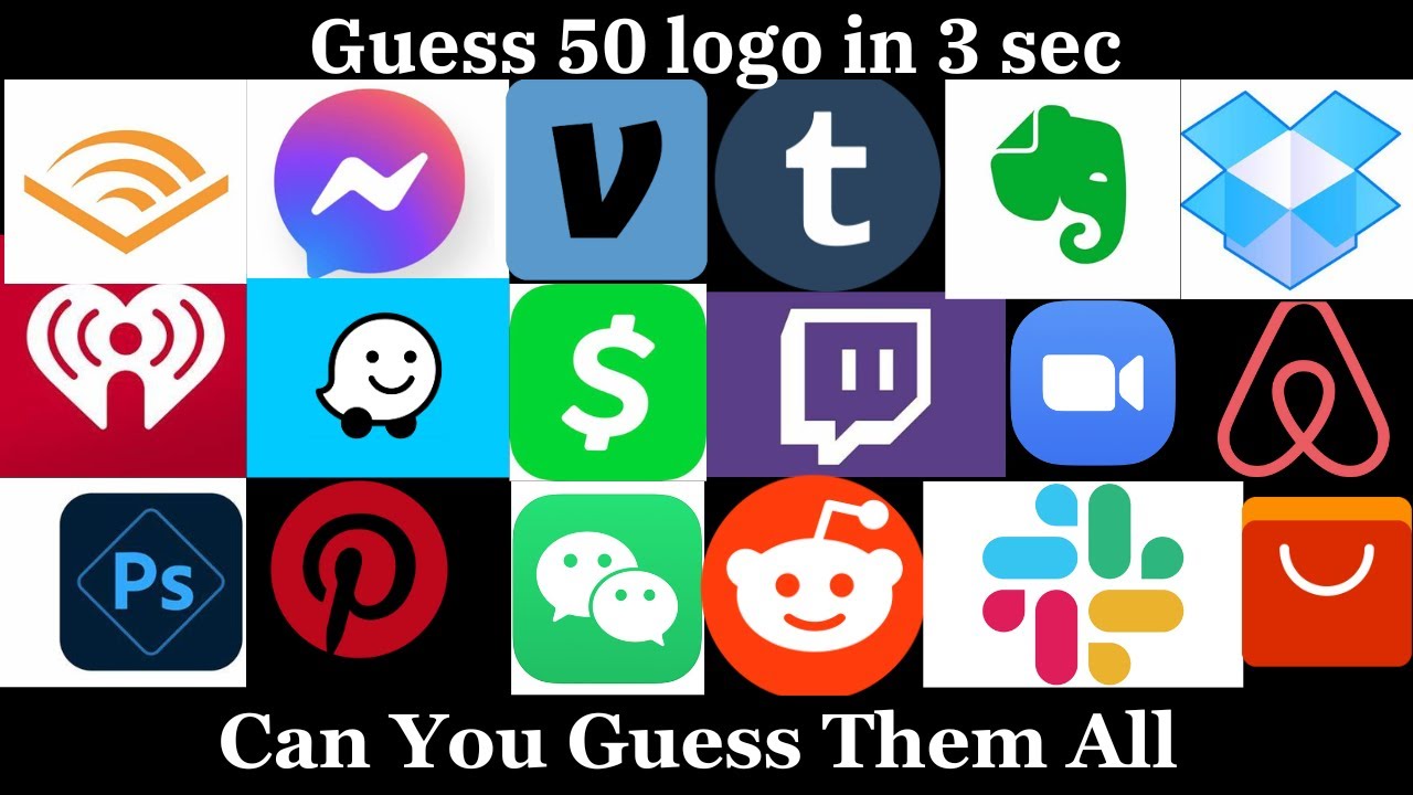 Test Your Logo Knowledge: Identify 50 Logos!#logoguessing - YouTube