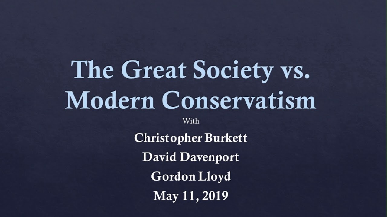 Great American Debates: The Great Society vs. Modern Conservatism - YouTube
