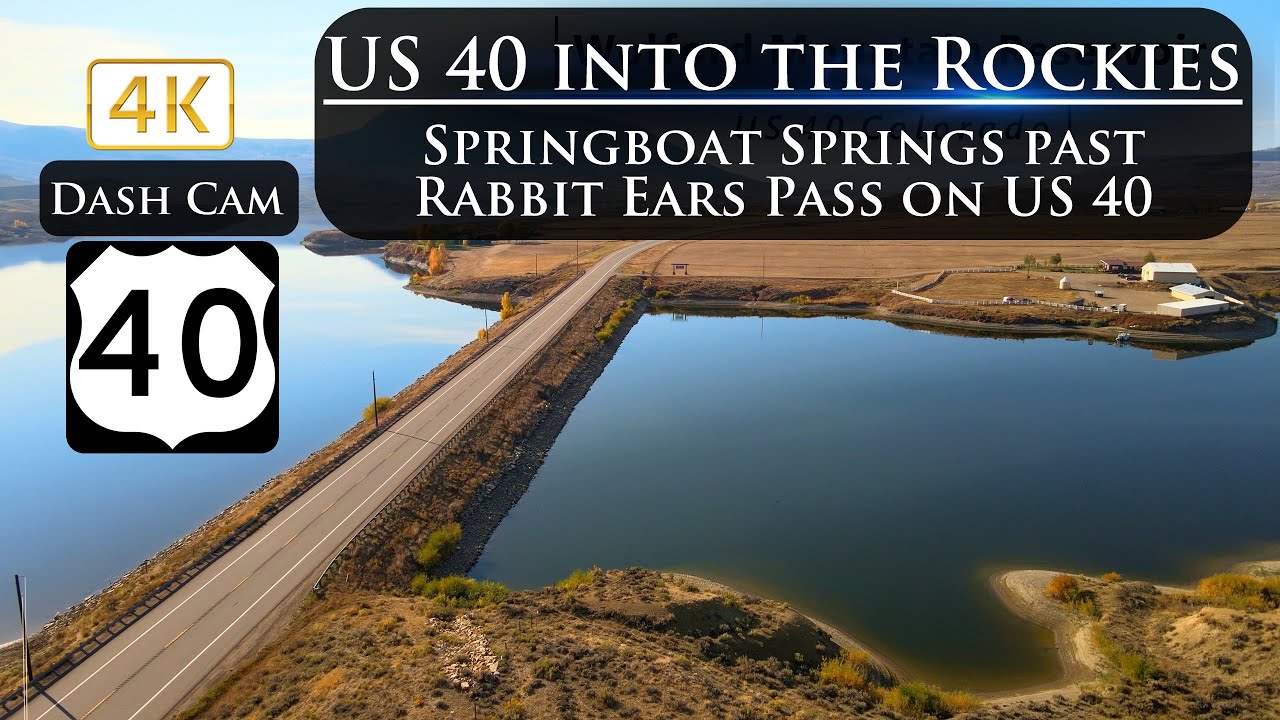 Driving East on US 40 into the Rocky Mountains from Steamboat Springs ...
