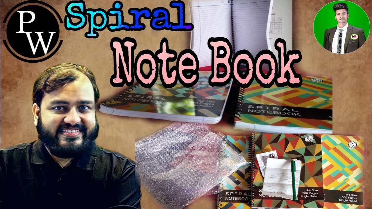 PW SPIRAL NOTEBOOK Review | Now available on PW App 🔥 | Unboxing ...