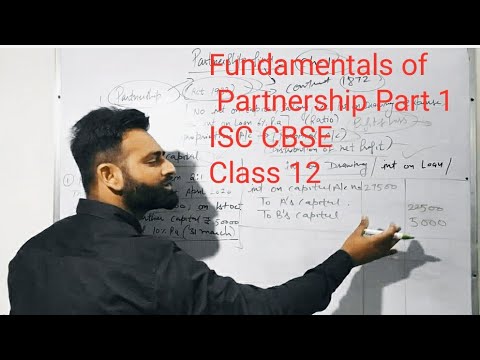 Partnership/Fundamental/ Part 1/ Class 12 / ISC/ CBSE - YouTube