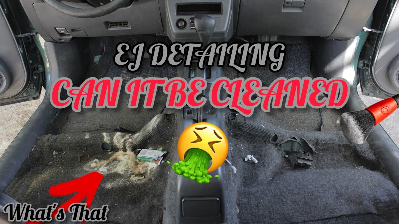 DETAILING EXTREMELY FILTHY CAR INTERIOR WITH BISSELL PRO AND P&S CARPET ...