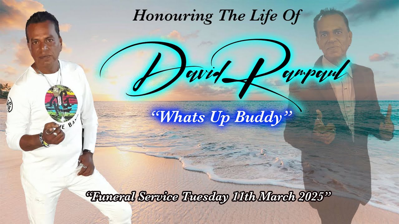 Funeral Service for David Rampaul - YouTube