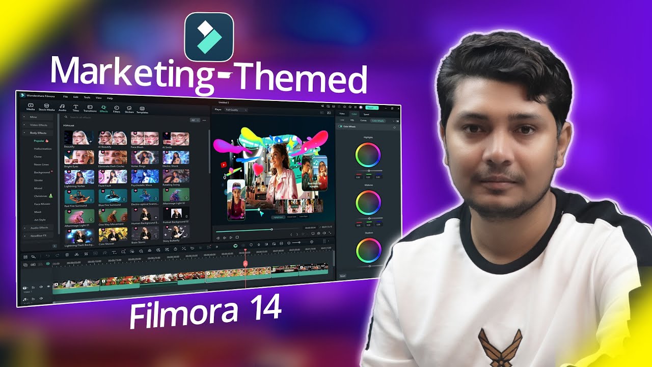 How to Create Marketing Themed Short Video on Filmora14 - YouTube