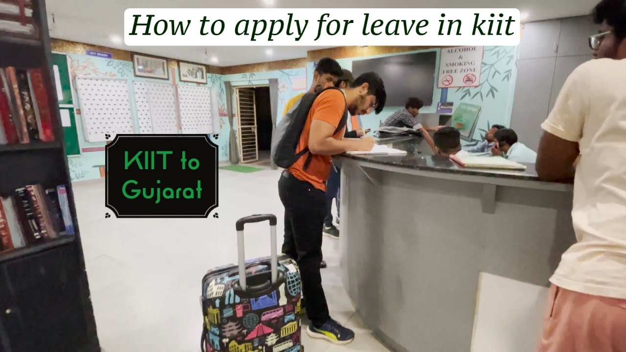 How to apply for leave in kiit | Kiit to Gujarat | kiit - YouTube