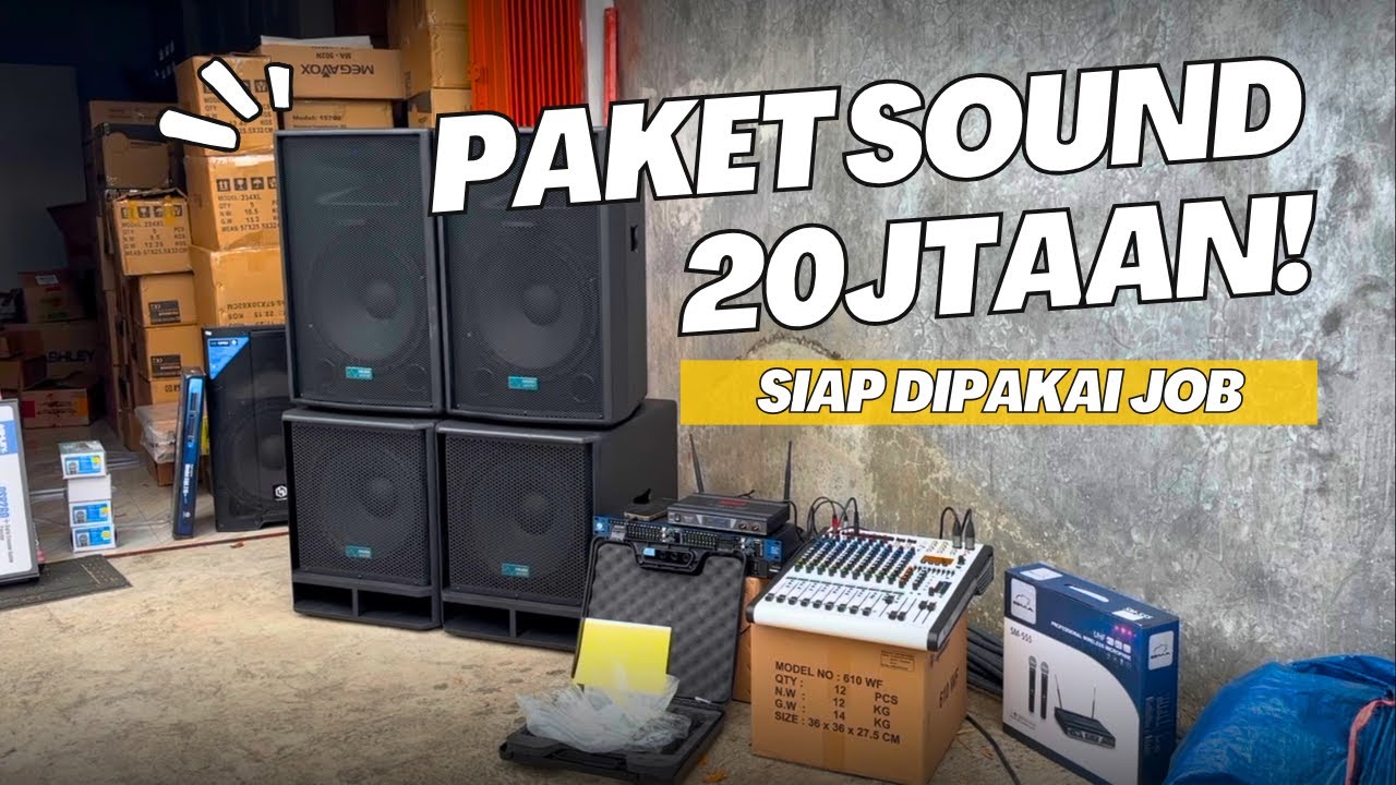PAKET SOUND SYSTEM MONITOR 20JTAAN SIAP DIPAKAI JOB - YouTube