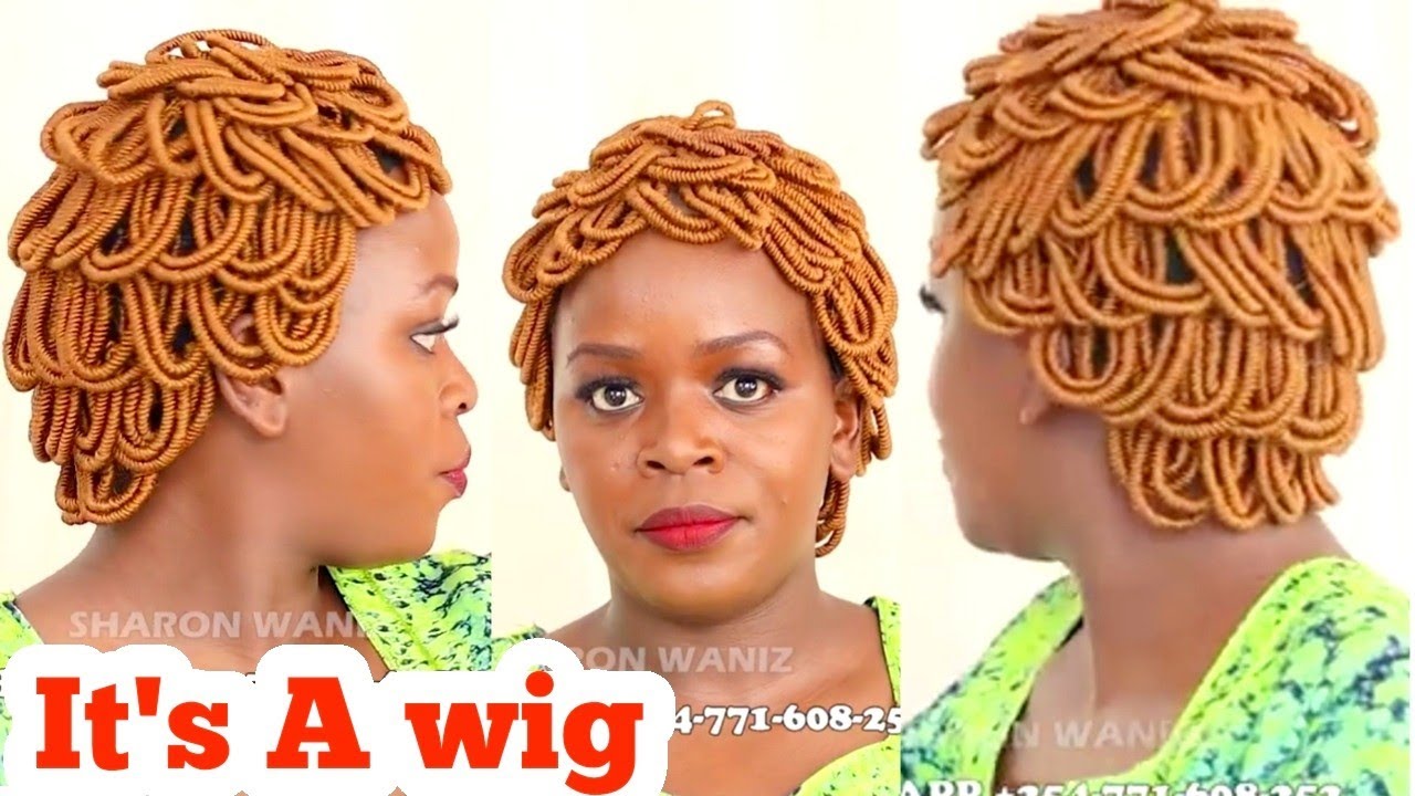SPIRAL COIL Ring Colour 30 BRAIDED WIG|NATURAL LOOK BEGINNER FRIENDLY ...