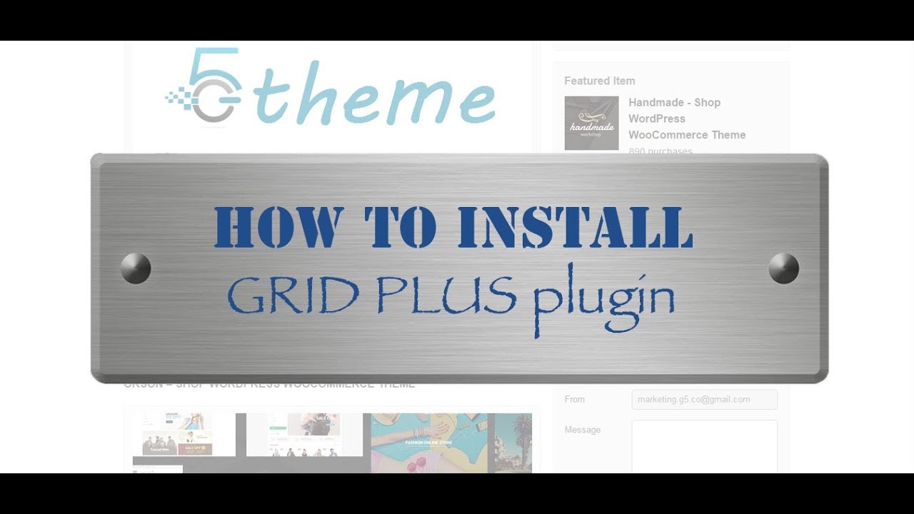 How to install Grid Plus plugin - YouTube