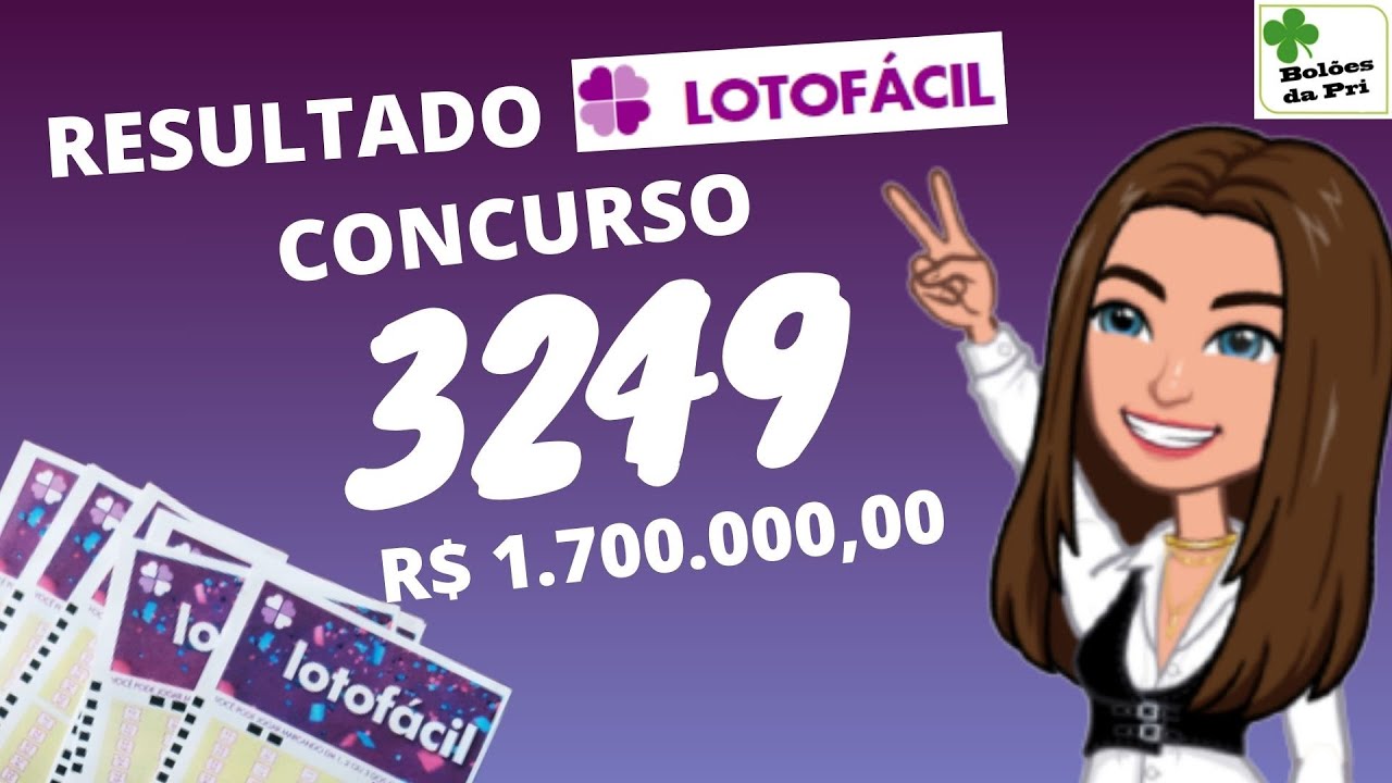 Lotofácil concurso 3249 #lotofacil - YouTube