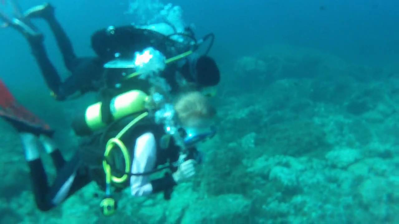 Emily scuba diving Ibiza 2010 ... GoPro Hero HD cam - YouTube