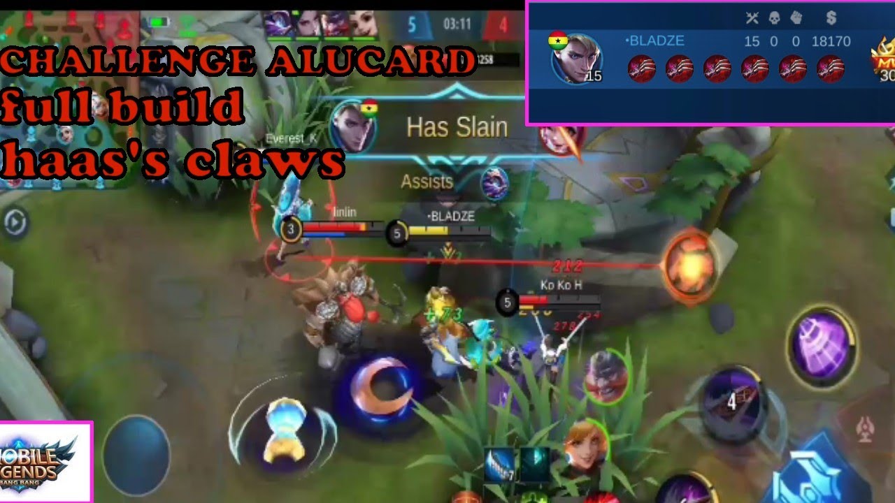 Challenge Alucard Use Full Build Haas's Claws || Use Alucard || Mobile ...