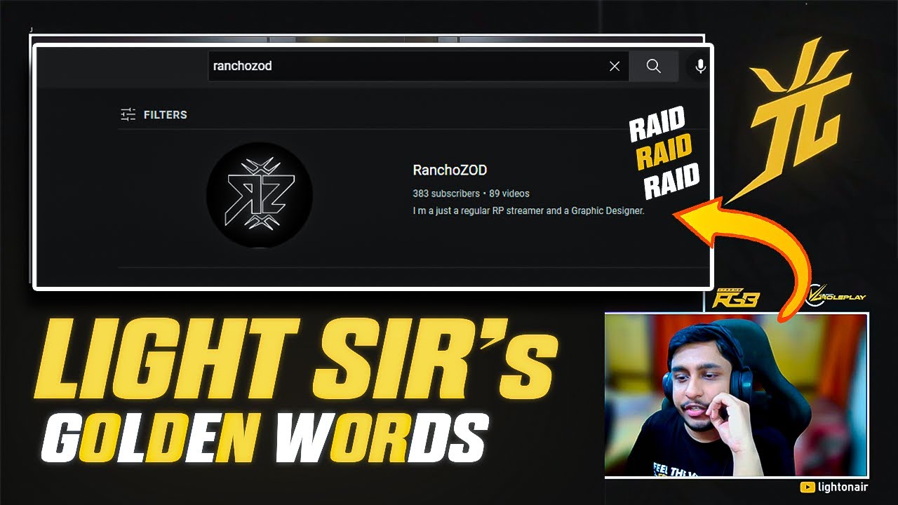 LIGHT SIR RAID | GOLDEN WORDS | VLT RP @LightOnAir - YouTube