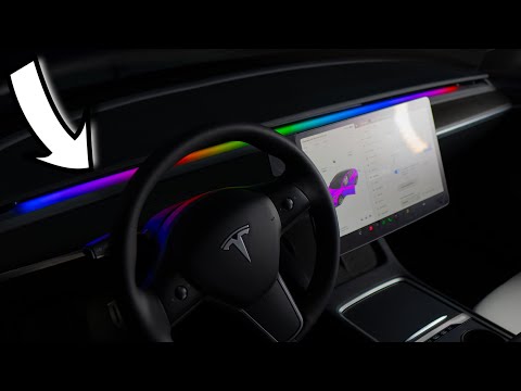 Der beste RGB-Innenraumlichtstreifen für Tesla Model 3 & Y – Installationsanleitung