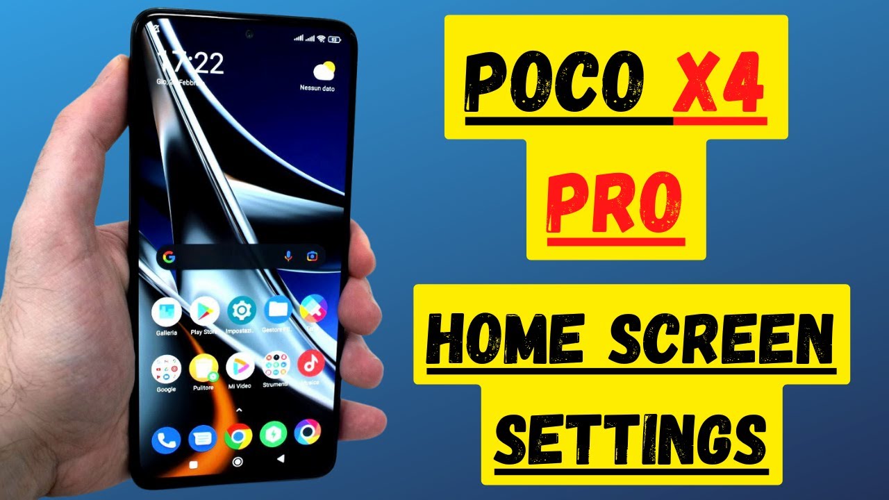 Poco X4 pro Home screen Settings || Customize home Screen Poco X4 pro ...