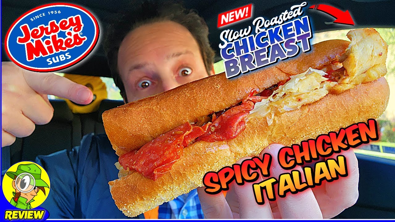 Jersey Mike's® Spicy Chicken Italian Review 🌶️🐔🇮🇹 Slow Roasted Chicken ...