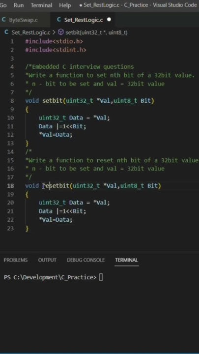 Embedded coding interview #coding #interview - YouTube