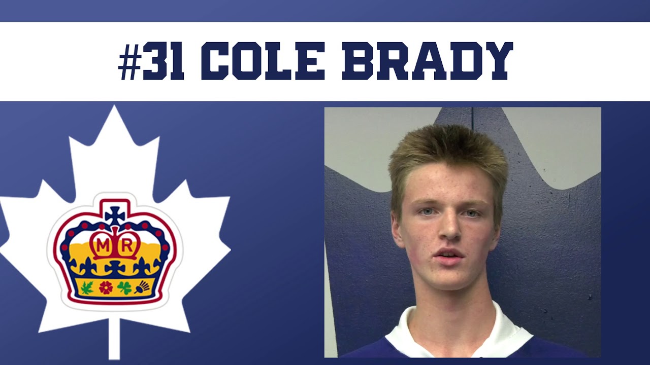 Markham Royals #31 Cole Brady - YouTube