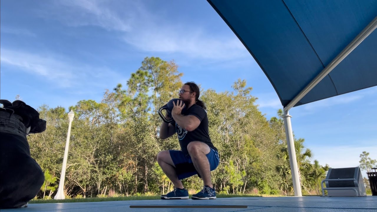 Kettlebell Goblet Squat Exercise Demonstration - YouTube