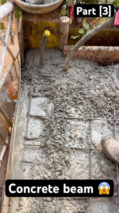 Concrete beam vibrator | rmc concrete #construction #concrete #shorts #satisfying - YouTube
