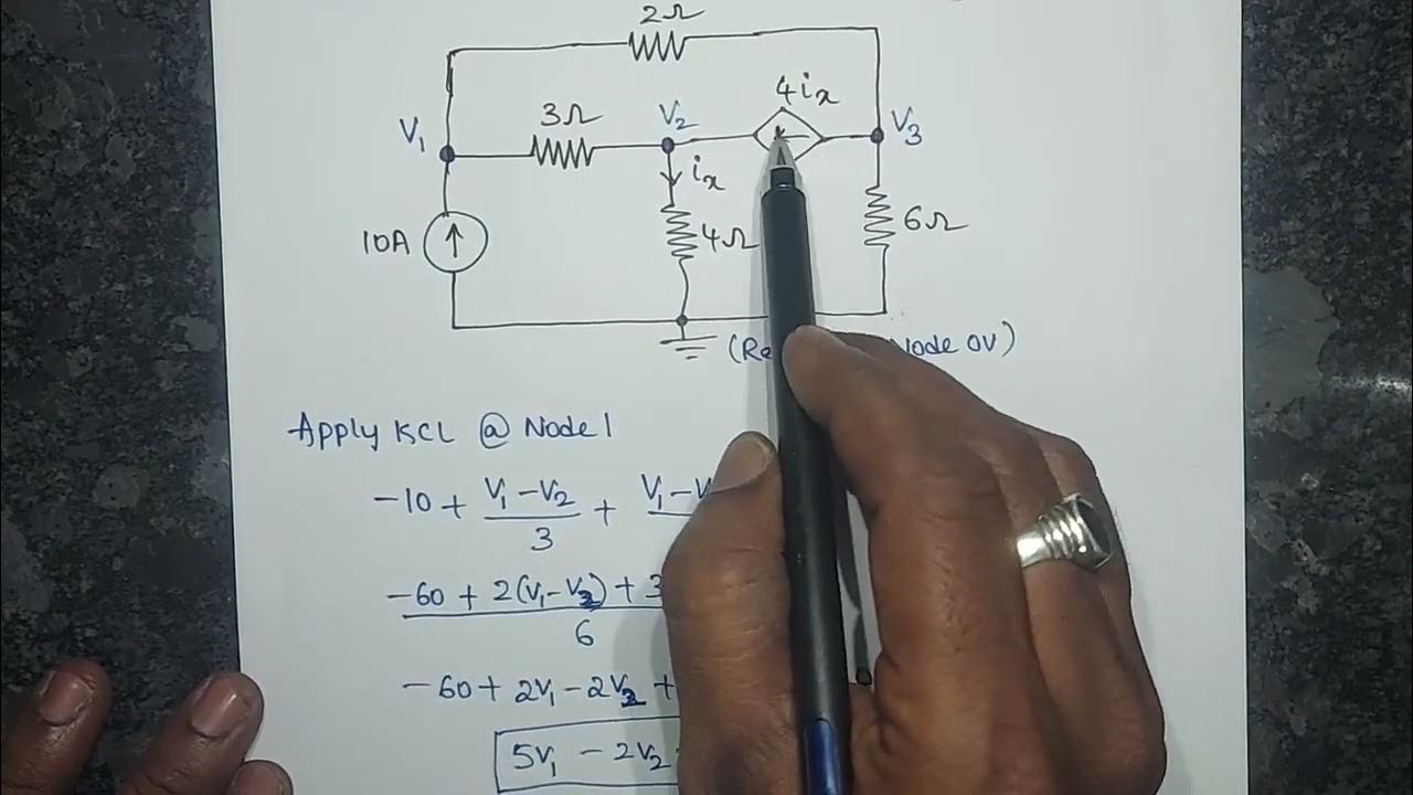 Numerical Problems_Nodal Analysis for the Circuits with Independent and Dependent Current ...