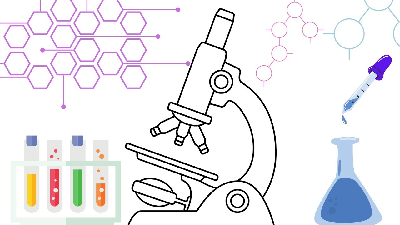 DRAW a MICROSCOPE.How to draw a microscope.PAINTING AND COLORING FOR ...