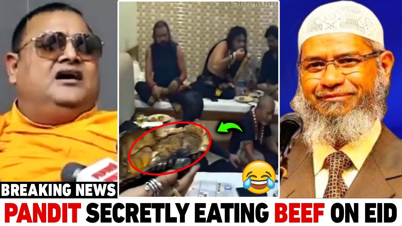 🔴 LIVE: Hindu Pandits Caught Live Eating BEEF On EID Day - Dr Zakir ...