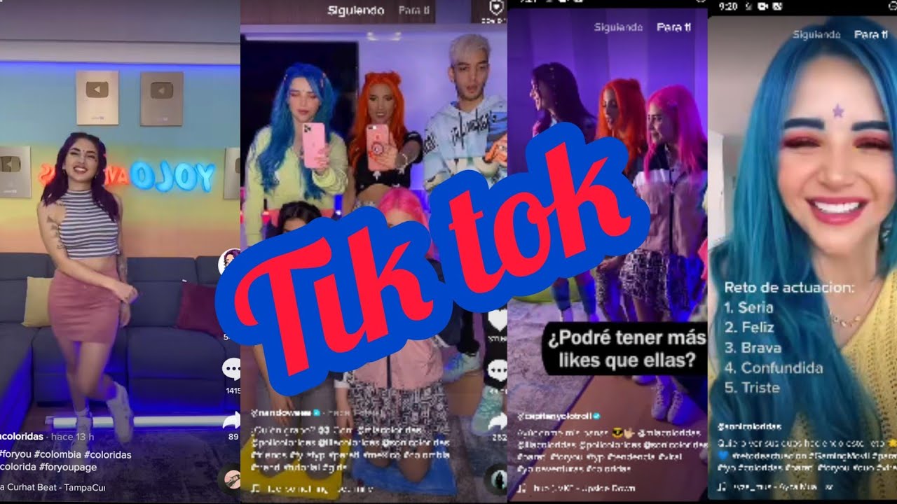 LOS TIK TOK QUE HAN SUBIDO LAS COLORIDAS #1 - YouTube