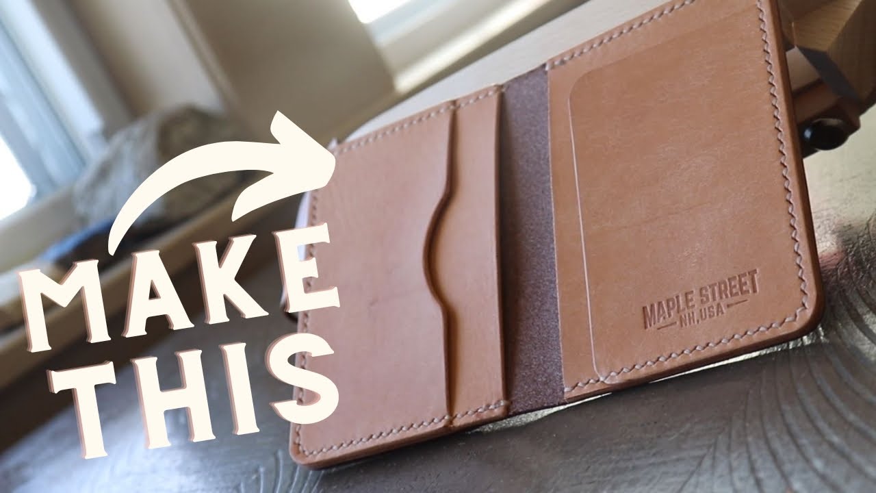 HOW TO MAKE A LEATHER WALLET - LEATHERCRAFT ASMR - YouTube