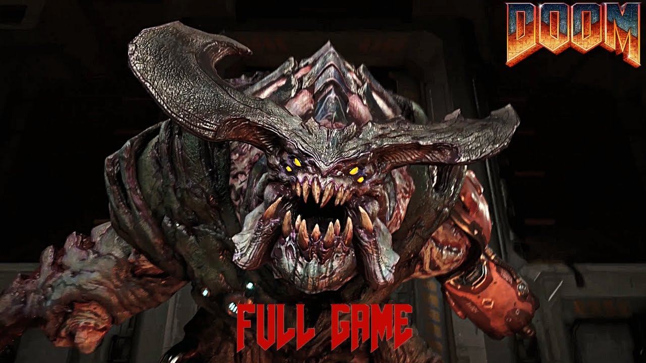 DOOM 2016 - FULL GAMEPLAY WALKTHROUGH [DIFFUCULTY MODE: HURT ME PLENTY ...