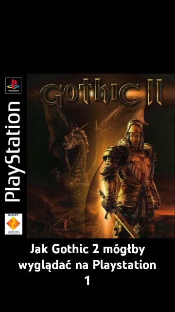 Gothic 2 - jak mógłby wyglądać na Playstation 1 #shorts #gothic # ...