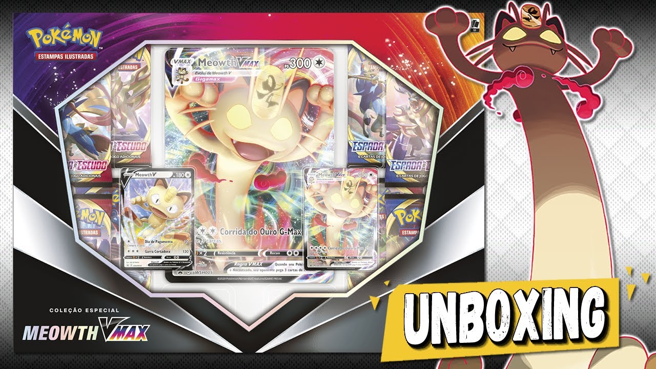 Unboxing Box Premium MEOWTH VMAX! - YouTube