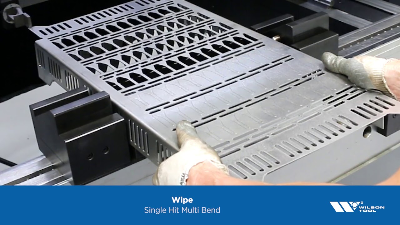 Single Hit Wipe Tool Press Brake Application - YouTube