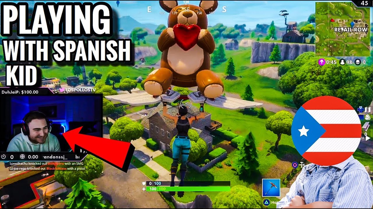 Funniest Gameplay Ever LosPollosTv Plays With Random Spanish Kid 😭 (Try ...