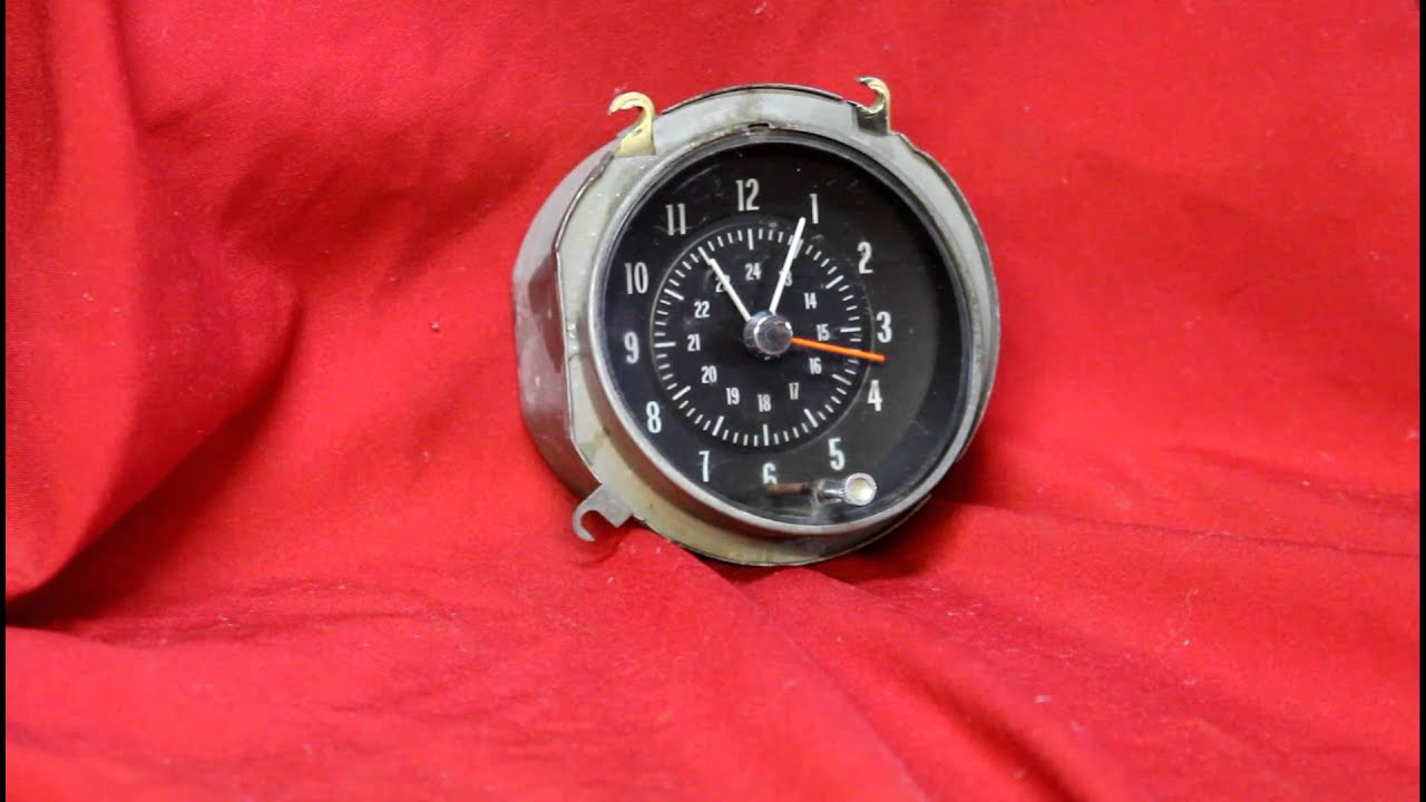 1968 1969 1970 Pontiac Clock GTO LeMans - YouTube