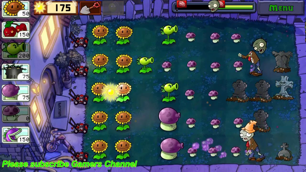 Plants Vs Zombies - Plant it on a Grave to Remove The Grave lvl 4 ...