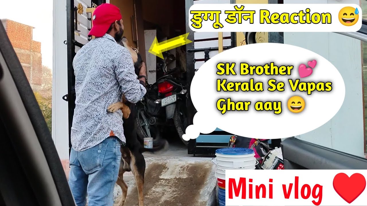 SK Brother keral se jab vapas aay jhansi To Duggu Ka reaction 😄 - YouTube