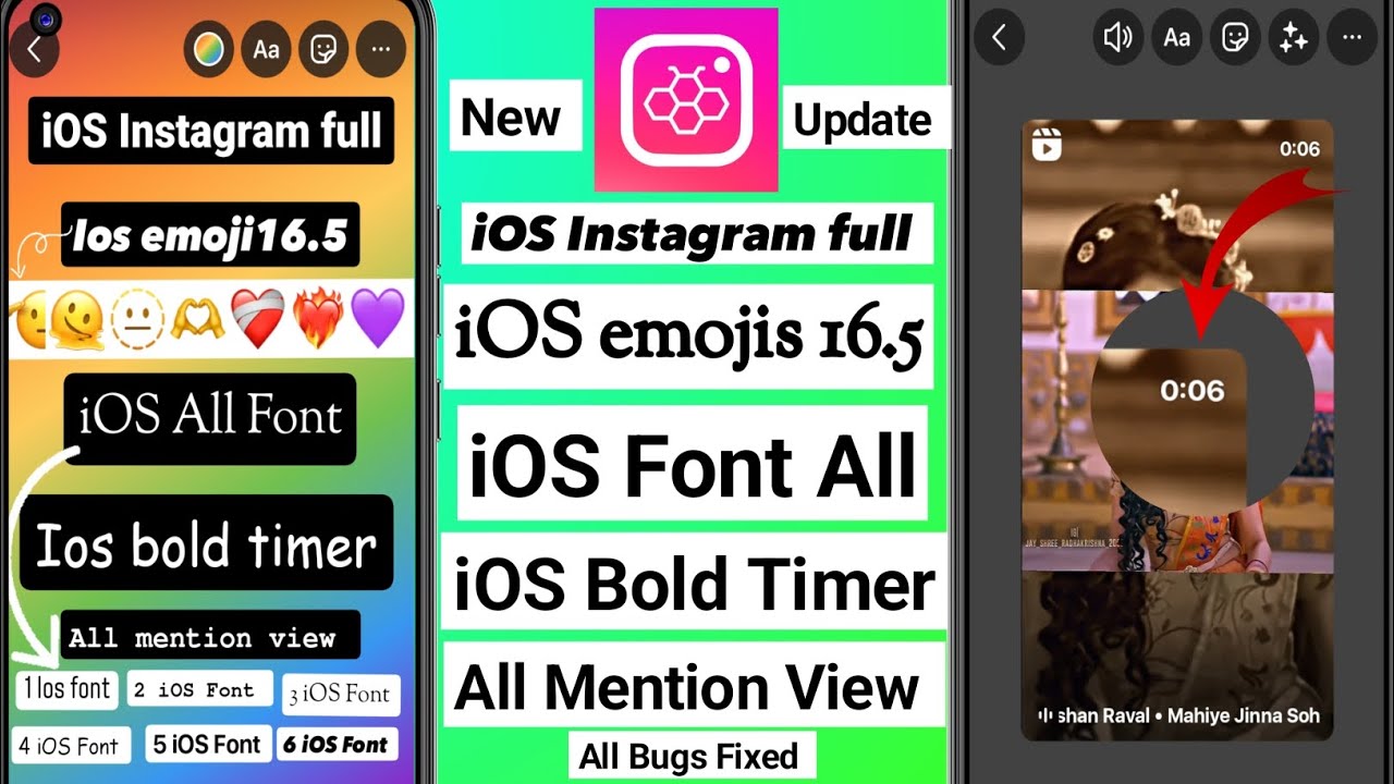 Honista 4.1 iOS Bold Timer + iOS 16 emoji And iOS All Font+Notes Music ...