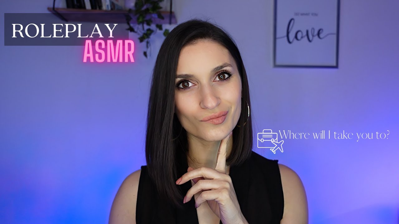 ASMR | Relaxing Travel Agent Roleplay (typing sounds, gentle whispering ...