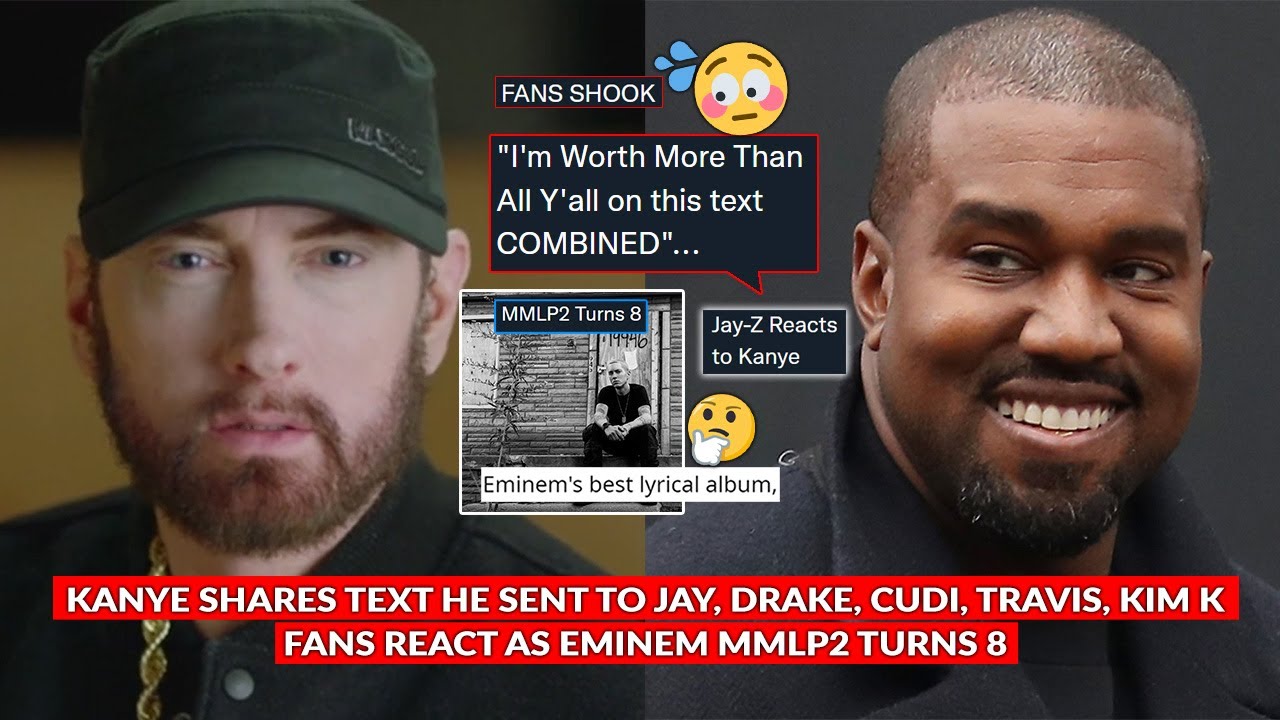 Fans Shook as Kanye Reveals Text He Sent to Jay-z, Drake, Kim K, Cudi ...