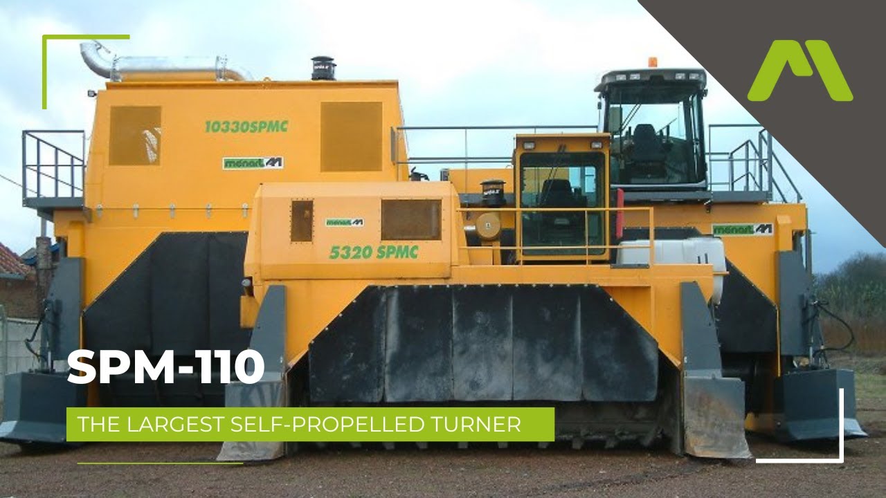 MENART SPM-110 The world's largest self-propelled turner - YouTube
