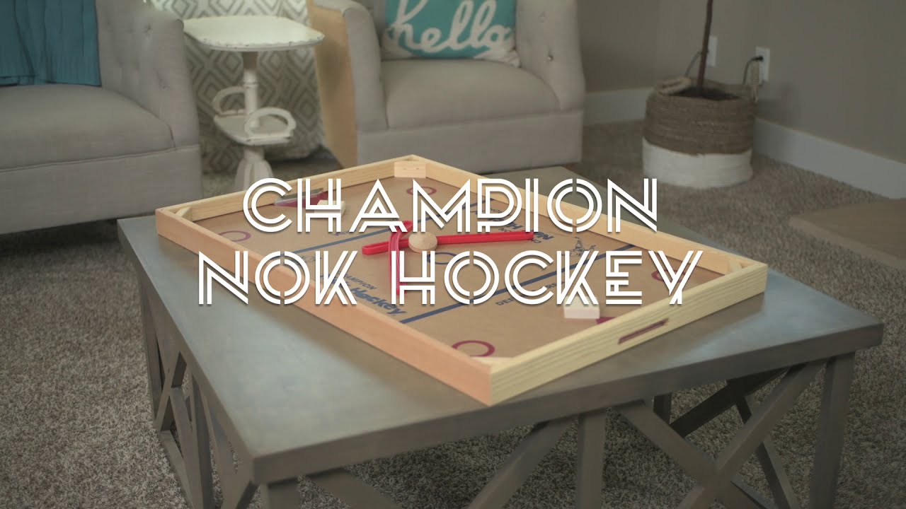 Champion Nok Hockey - American Made Family Table Game Classic - YouTube