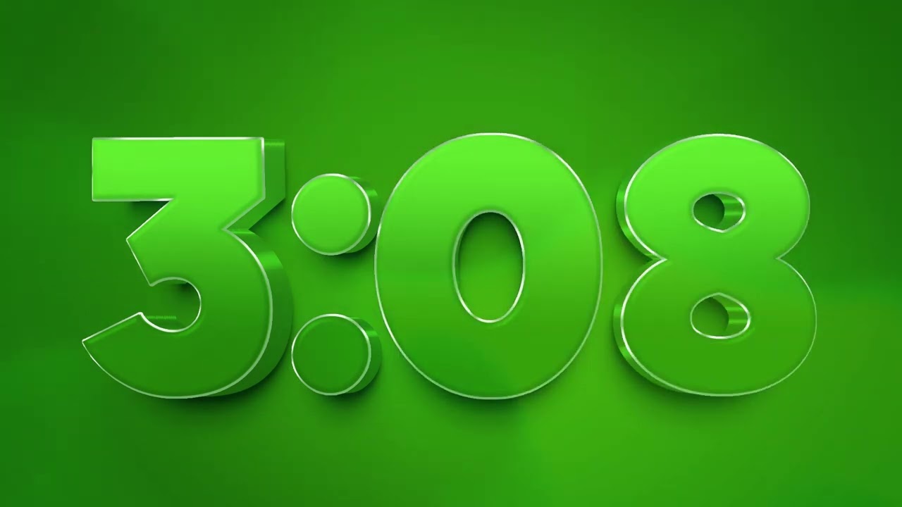 5-Minute Countdown Green Green Party Timer - YouTube