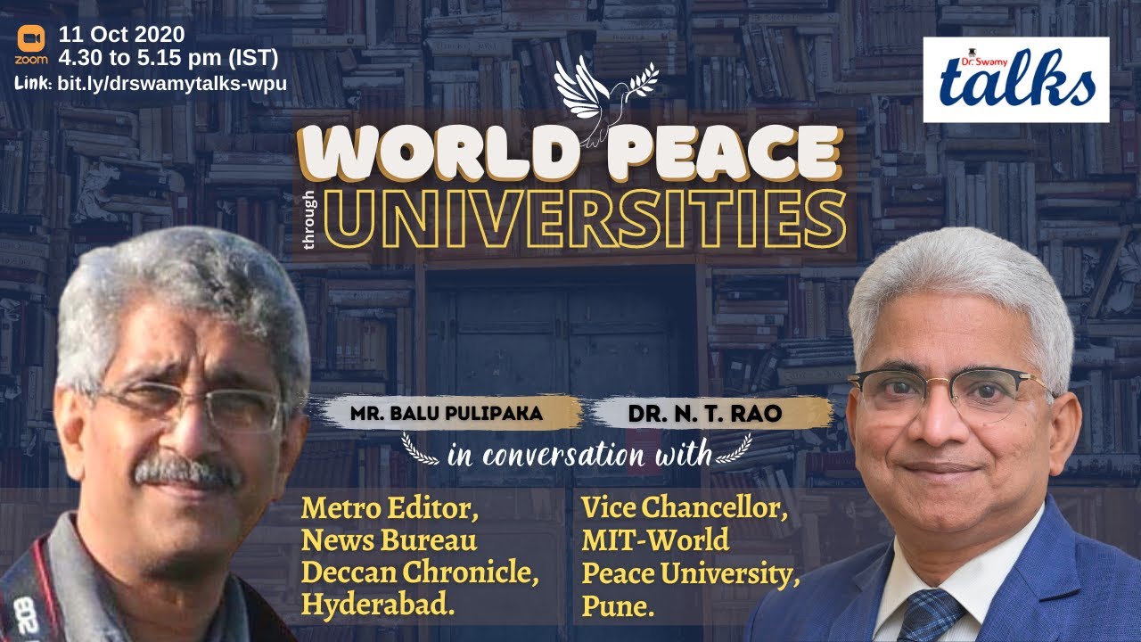 WORLD PEACE THROUGH UNIVERSITIES MR BALU PULIKPAKA IN CONVERSATION WITH ...