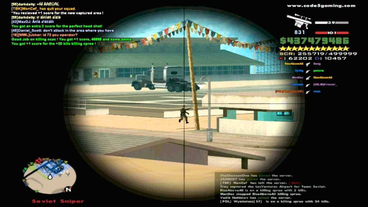 CODE5 SAMP Resurrection Commentary Episode 24: Sniping rampage - YouTube