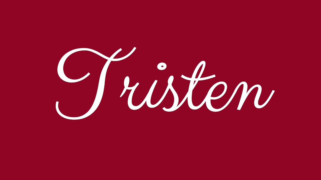 Learn how to Sign the Name Tristen Stylishly in Cursive Writing - YouTube