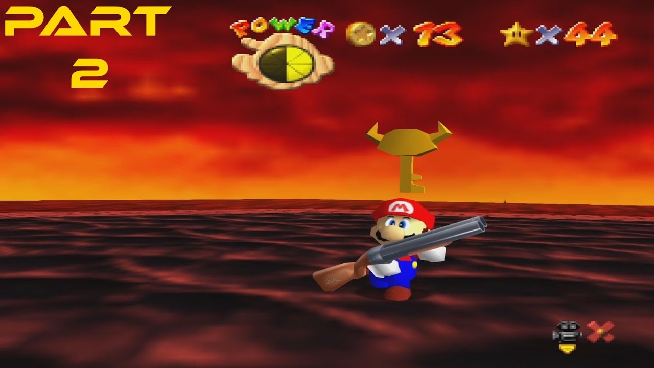 Shotgun Mario 64 Gameplay Part 2 (No Commentary) - YouTube