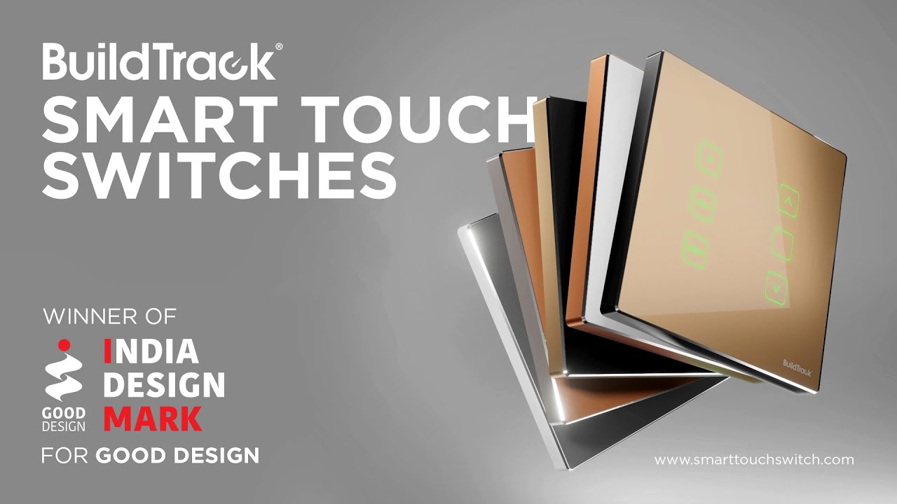 BuildTrack Smart Touch Switch - India Design Mark Winner - YouTube